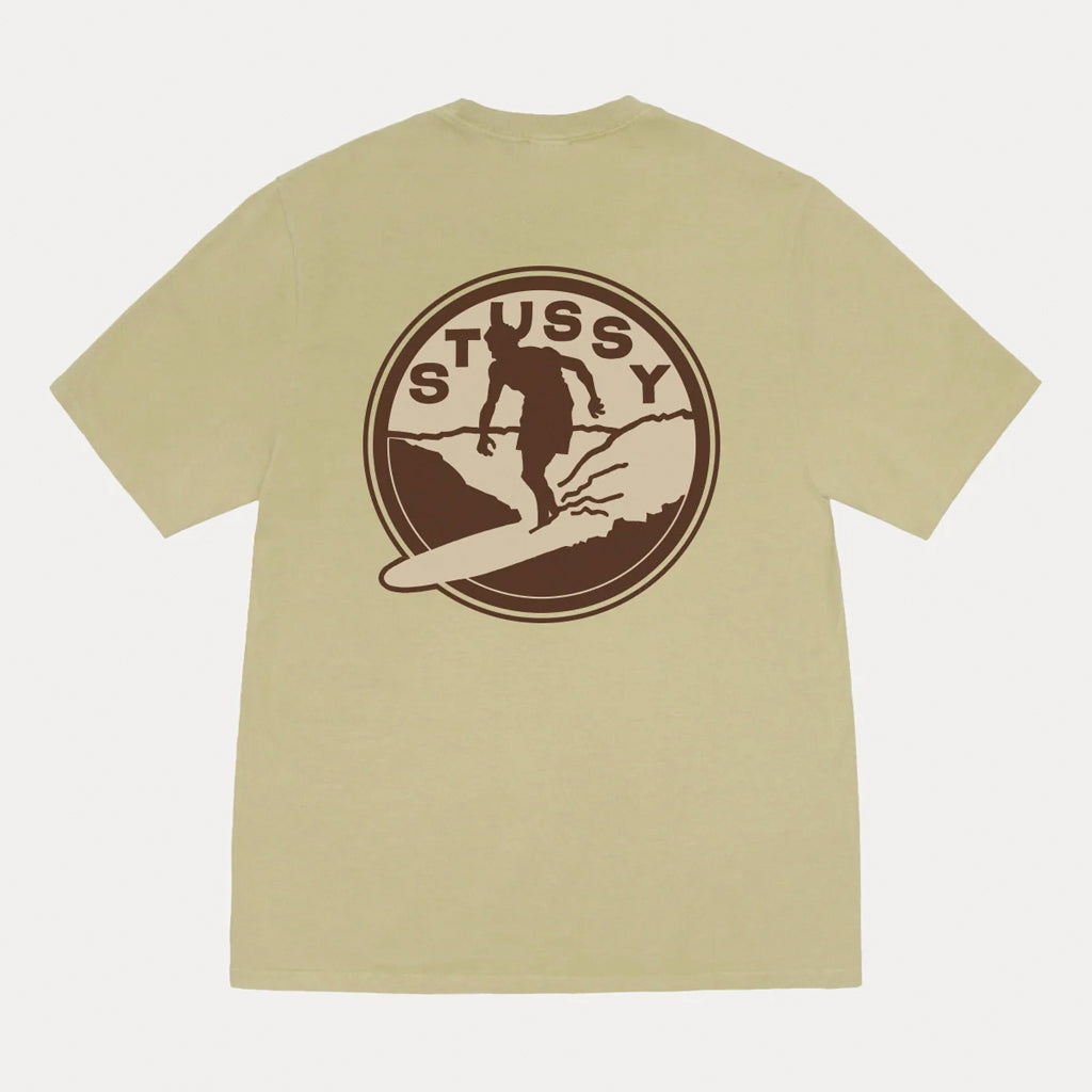 Stussy : Surf Club Pigment Dyed Tee - Elm – arts - rec