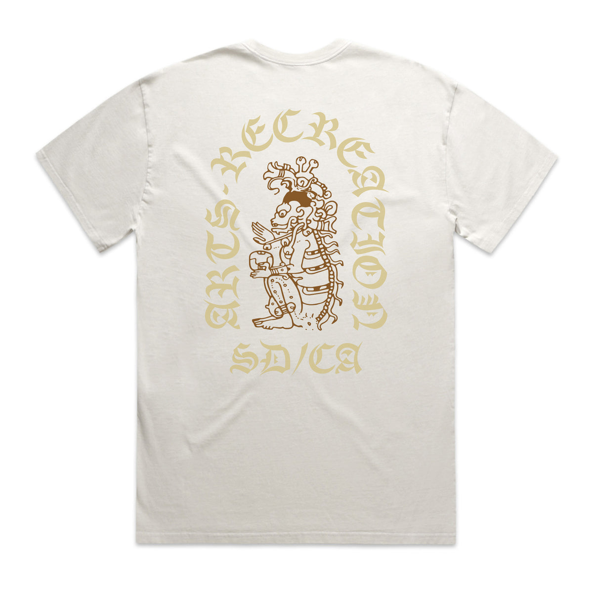 Arts-Rec Aztec Tee - Faded Bone – arts - rec